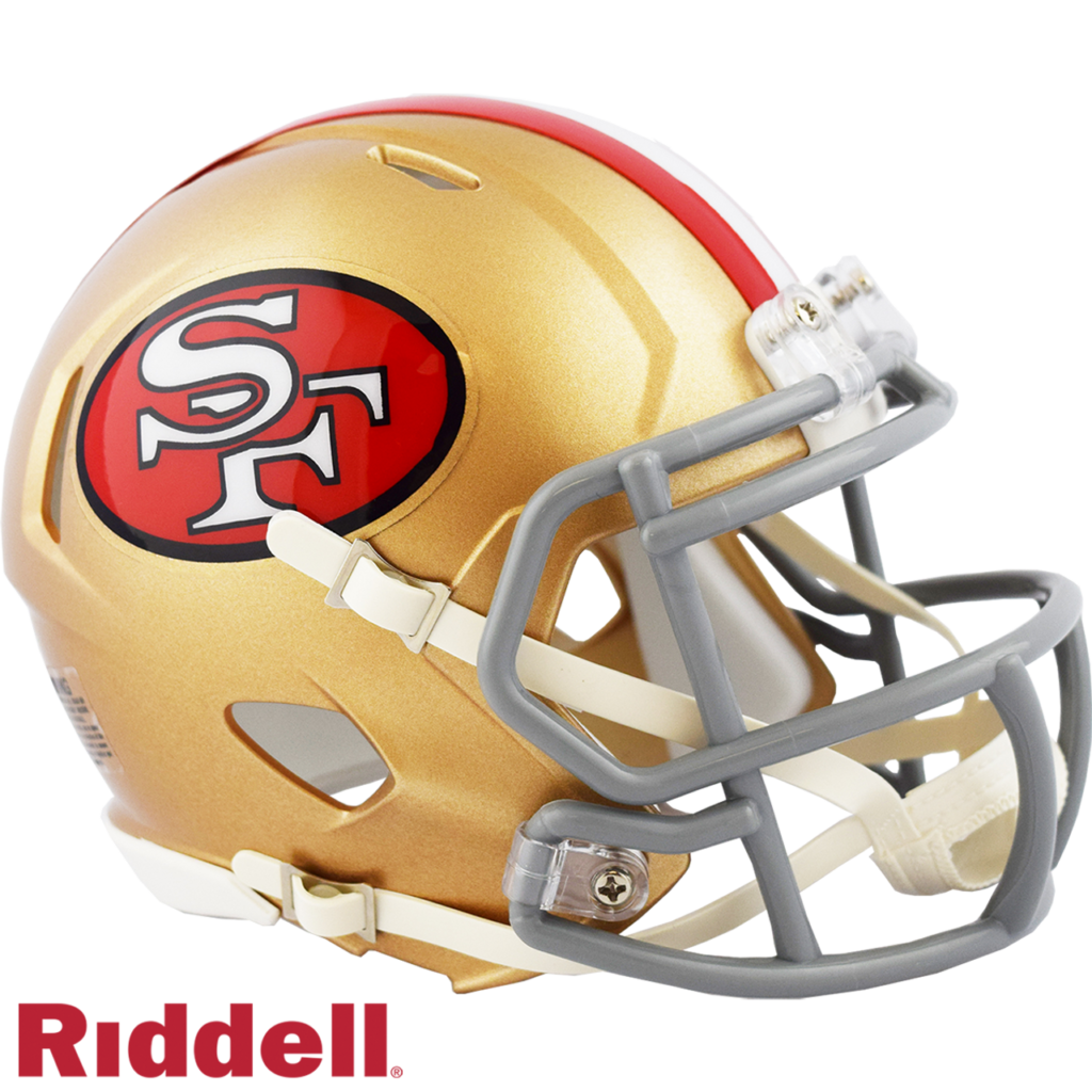 San Francisco 49ers Helmet Riddell Replica Mini Speed Style 1964-1995 T ...