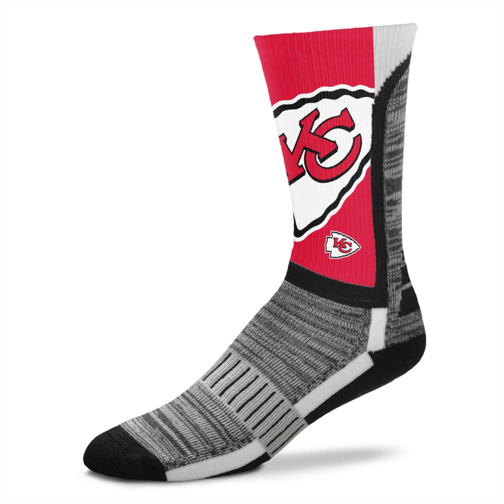 Kansas City Chiefs DyeNamic Big Logo Socks - Medium | Crawford's Gift Shop
