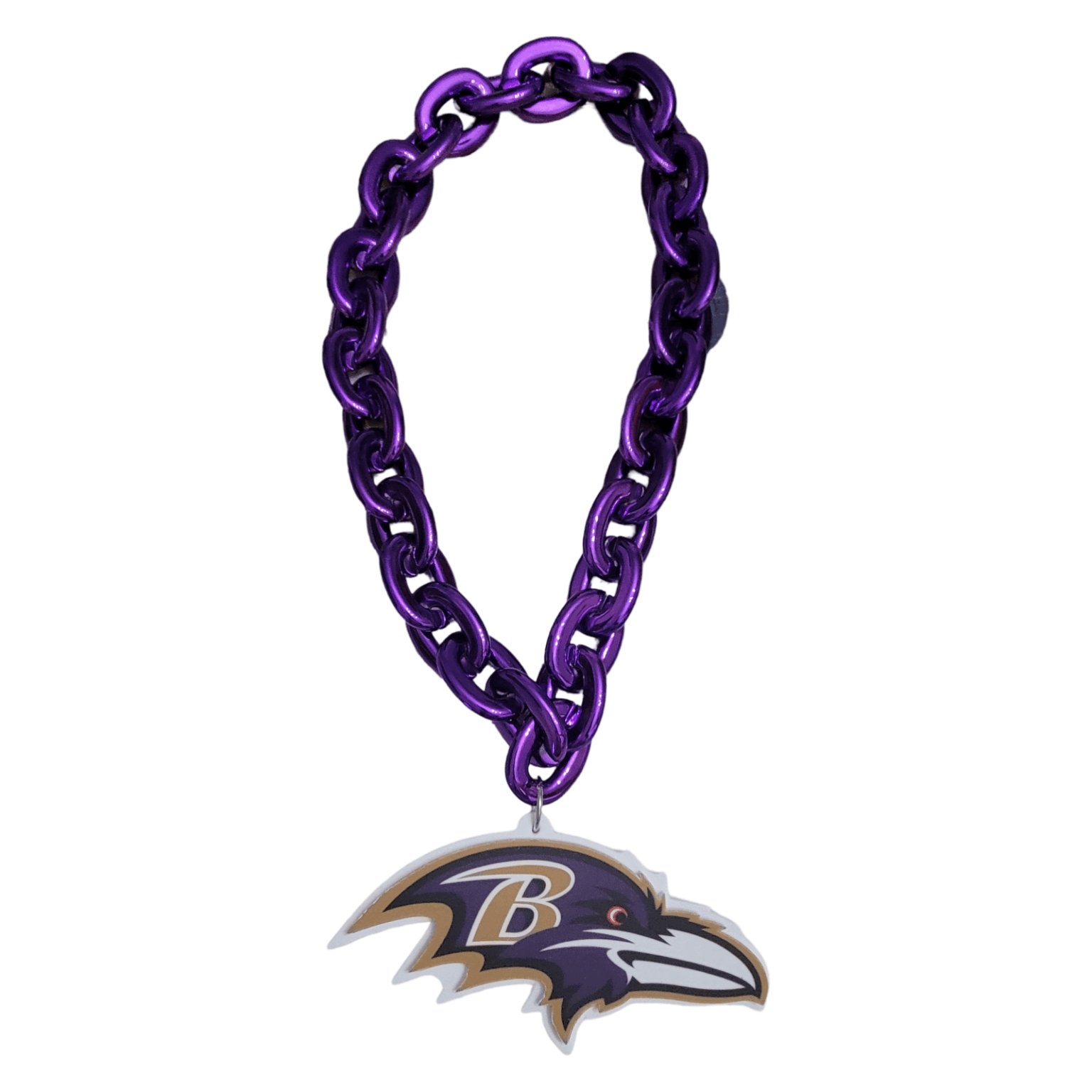 Baltimore Ravens 3D Fan Chain Big Logo Chain PURPLE | Crawford's Gift Shop