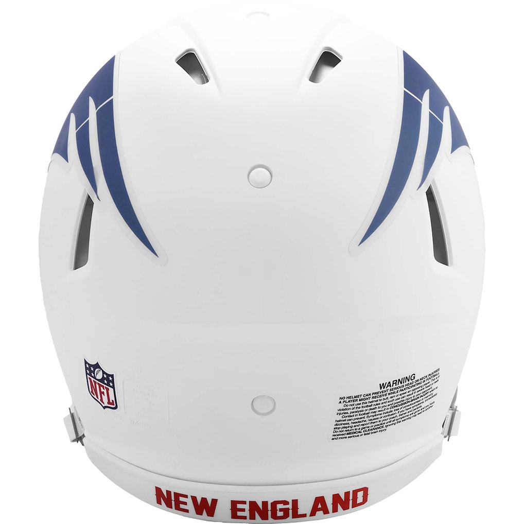 New England Patriots Helmet Riddell Authentic Full Size Speed Style ...